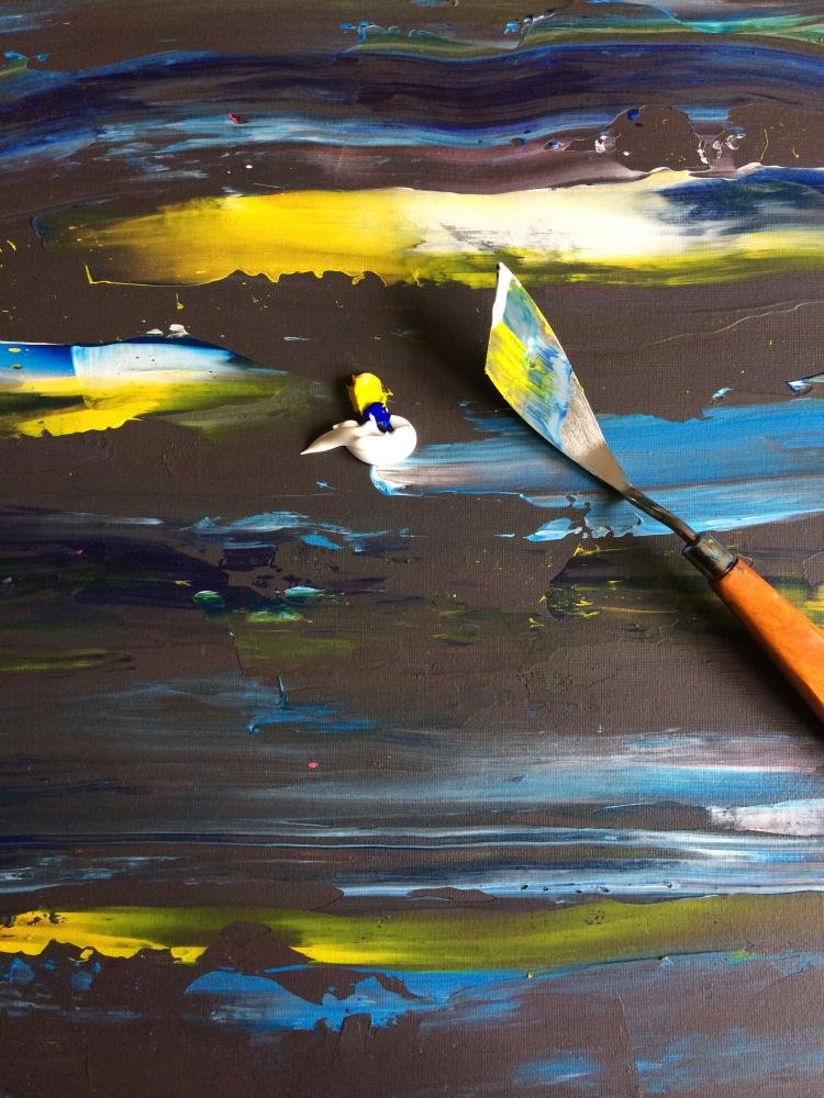 Abstract – Scrape, Spread and Blotch Art - Views Heard